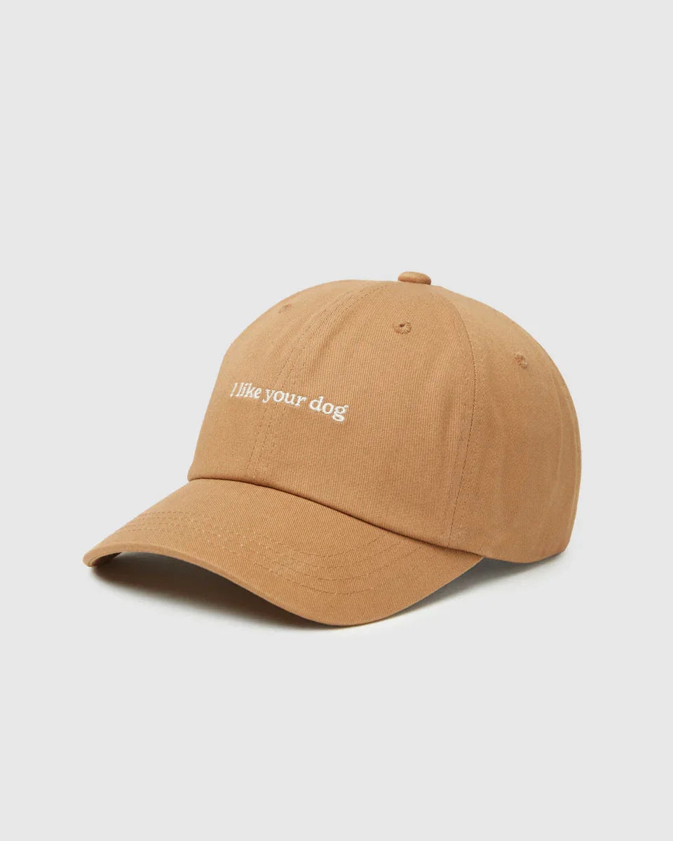 Ten Tree Slogan Peak Low Profile Camel/I Like Your Dog Hat – John's ...