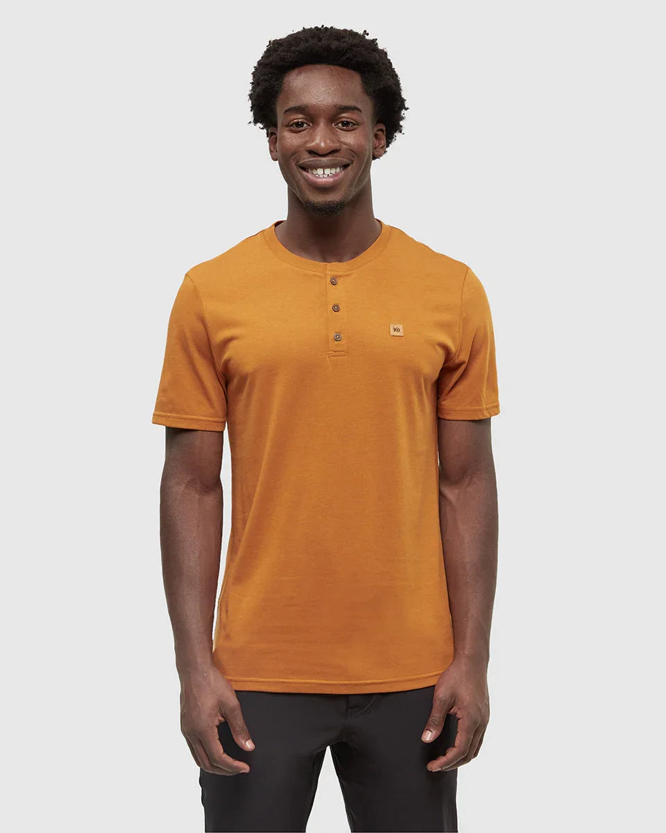 Ten Tree Men's Baker Burnt Caramel Henley Tshirt – John's Stettler