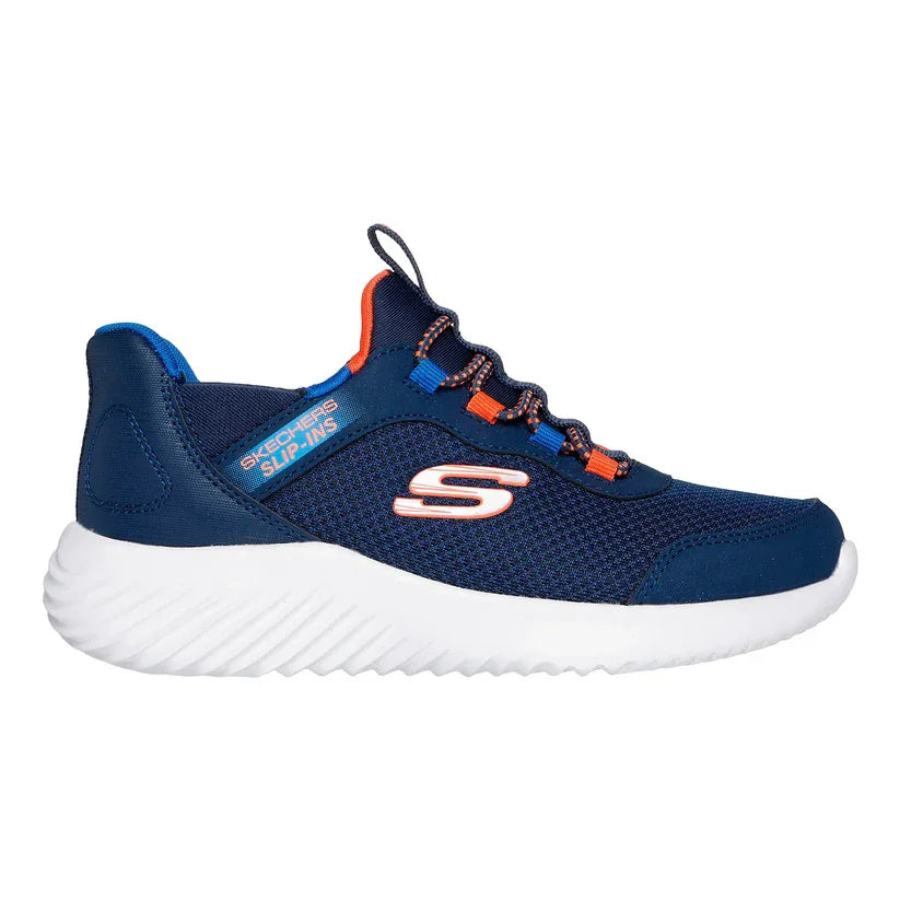 Skechers Boys Navy/Blue Bounder-Brisk Burst Running Shoe – John's Stettler